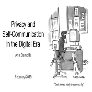 Self-Communication & Privacy in the Digital Era | PPT