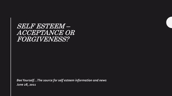 Self esteem | PPTX