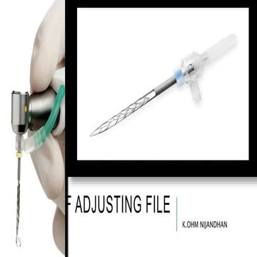 How to use pro taper endodontic files