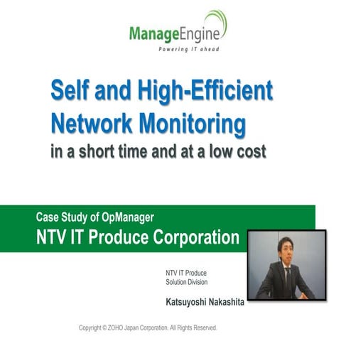 Self and high efficient network monitoring | PPT