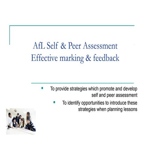 Self and Peer Assessment | PPT