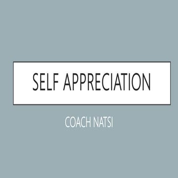 Self appreciation | PPT