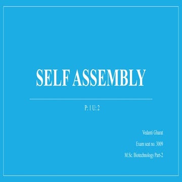 Self assembly.pptx