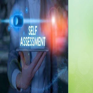SELF ASSESMENT TOOL FOR STUDENTS FOR BASIC EDUCATION | DOCX