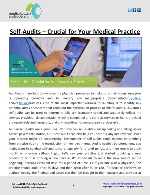 Medical Record Audit with eAuditor Audits & Inspections | PPT