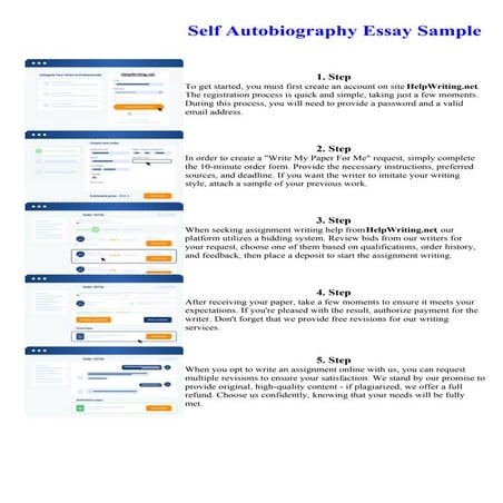 Self Autobiography Essay Sample. Online assignment writing service. | PDF | Freelance Writing ...