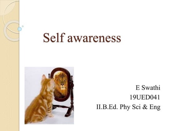 Tips on self awareness | PPT