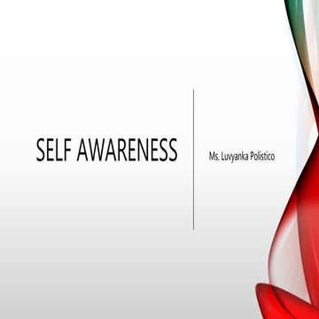 Self awareness | PPTX