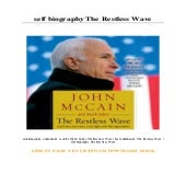 self biography The Restless Wave