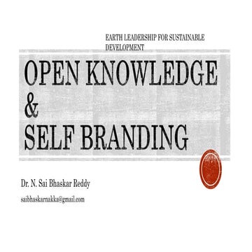 Open Knowledge and Self Branding | PPT