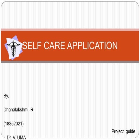 Self care application | PPT