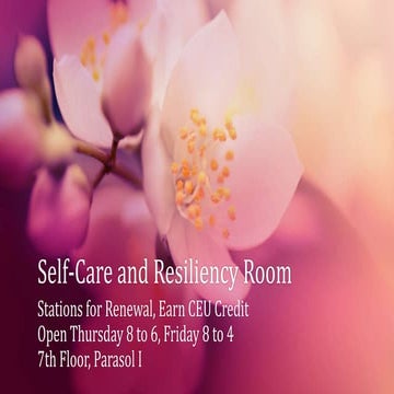 Self-Care and Resiliency Room | PPT