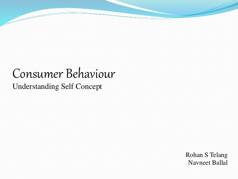 Self Concept - Consumer Behavior