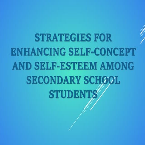 Self concept and self esteem | PPTX