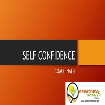 Self confidence | PPT