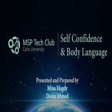 Self confidence and body language | PPT
