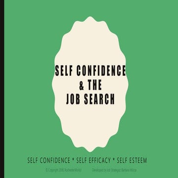 Self Confidence & the Job Search | PPT