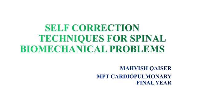Biomechanics of spinal orthotics (MD.Nayeem hasan) | PPTX