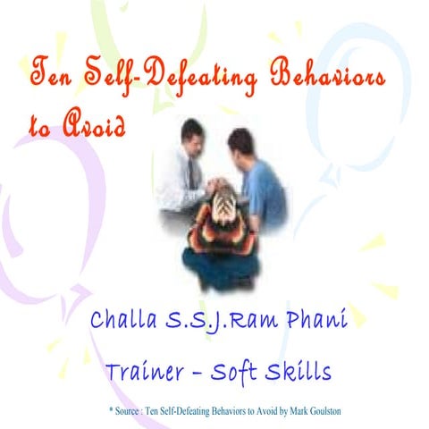 Self defeating behaviours | PPS