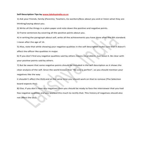 Self description | PDF