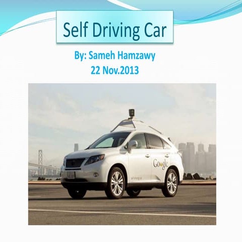 Self Driving Cars | PPTX