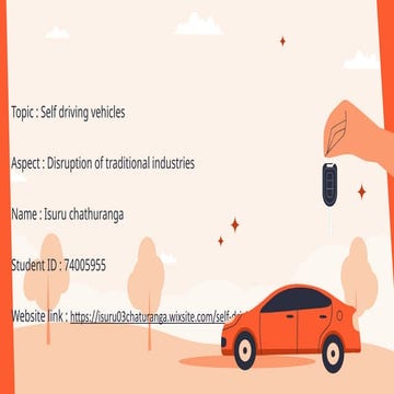 Self Driving Vehicles Pptx Pptx