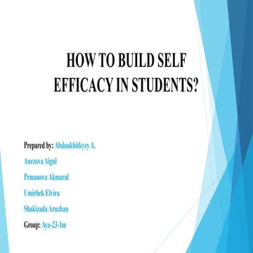 Self-Efficacy Presentation | PPTX