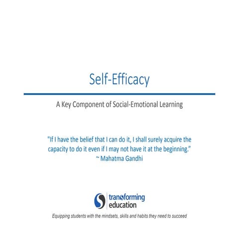 Self-Efficacy Presentation | PPTX