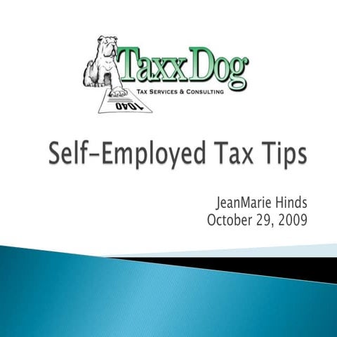 Self Employed Tax Tips | PPTX