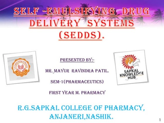 Basics of self micro emulsifying drug delivery system | PDF | Skin Care ...