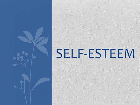 Presentation self esteem | PPTX