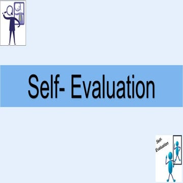 Self evaluation | PPTX
