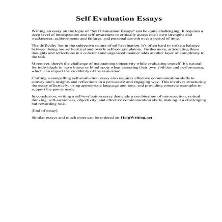 Self Evaluation Essays.pdf