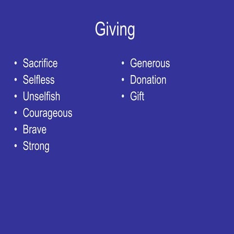 Self giving powerpoint | PPT | Christianity | Religion & Spirituality