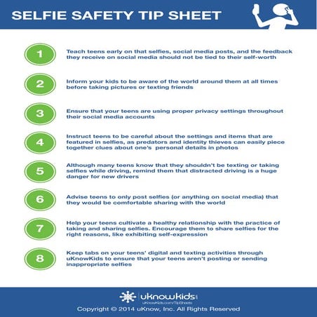 Selfie Safety Tip Sheet | PDF