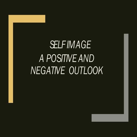 Definition ofSelf Image & self confidence | PPT