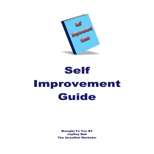 Self improvement guide | DOC | Wellness | Healthy Living