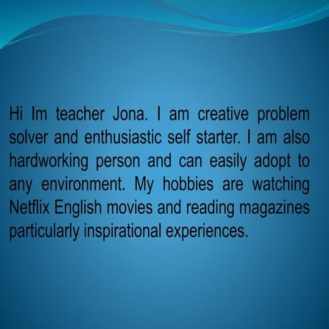 Self Intro Pptx