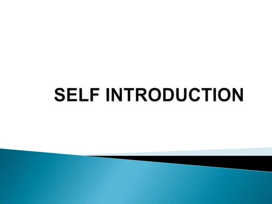 My self-introduction | PPT