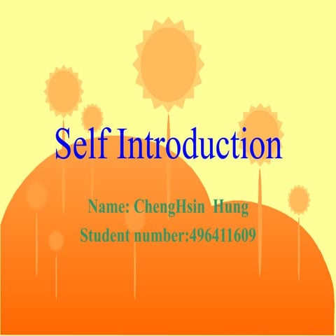 Self Introduction | PPT