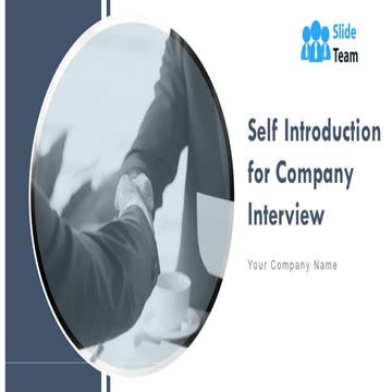 Self Introduction For Company Interview Powerpoint Presentation Slides ...