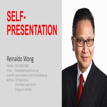 Self Introduction Presentation | PPT