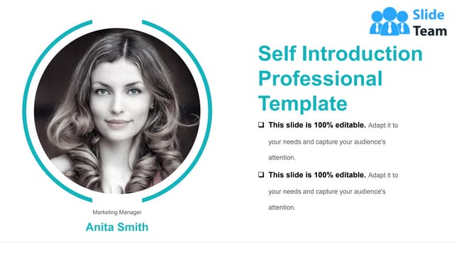 Personal Professional Self Introduction With Icons | PDF
