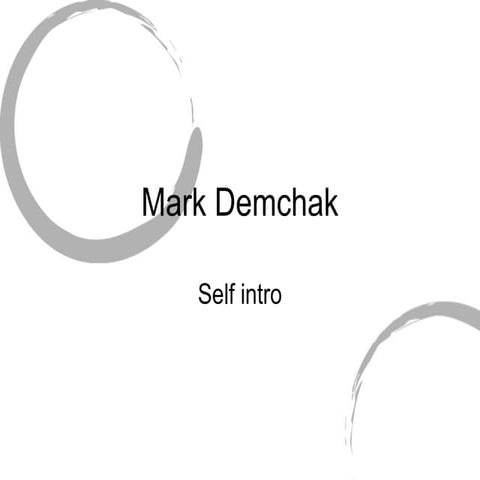 Self Intro Research Ppt
