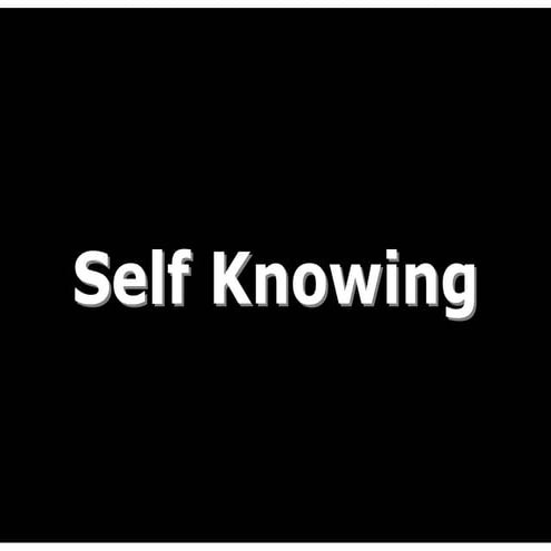 Self Knowing - Jiddu Krishnamurti | PDF