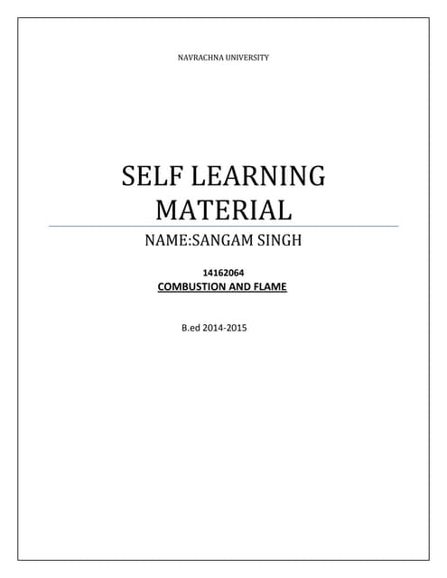 combustion and flame | PPT