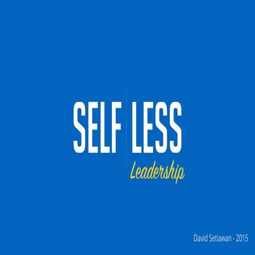 Selfless Leadership | PDF