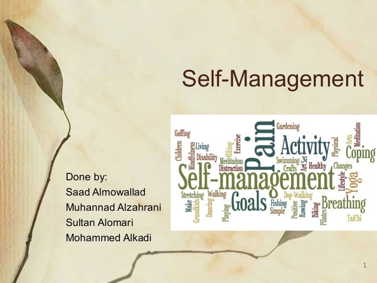 Self Management self-management