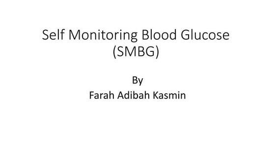 Self monitoring blood | PDF Self monitoring blood | PDF