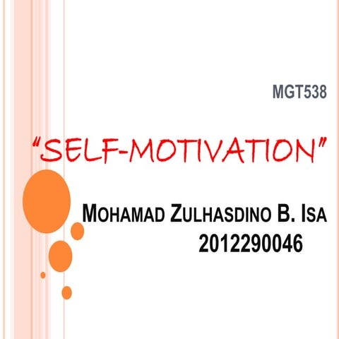 Self motivation | PPT